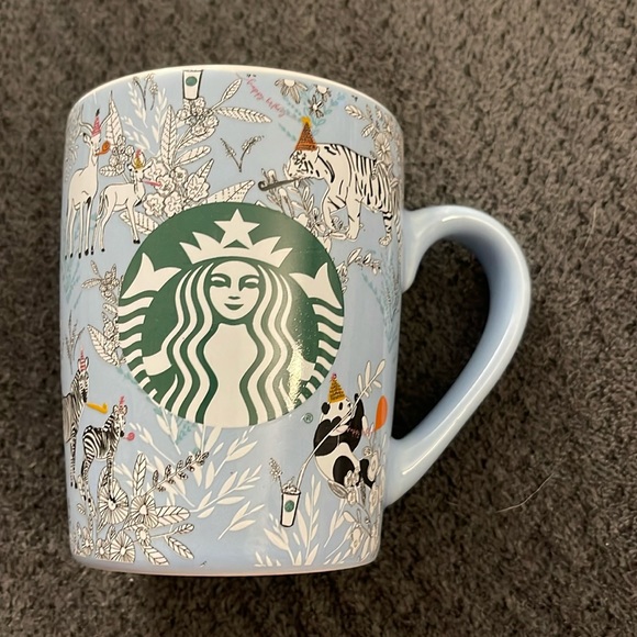 Starbucks | Dining | Starbucks Birthday Celebration Blue Mug Cocoa Gift ...
